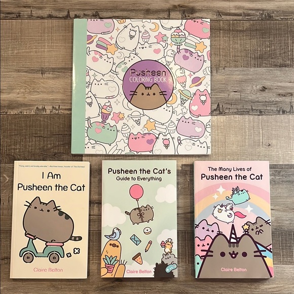 Pusheen | Other | Pusheen The Cat Lot Of 4 Books 3 Books Coloring Book ...